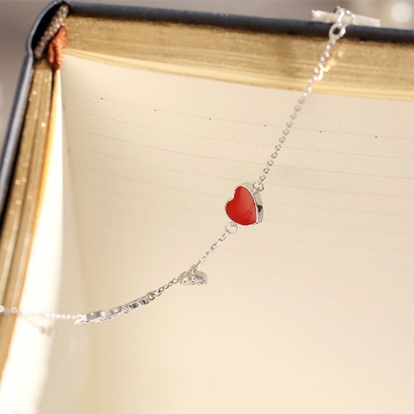 Jewelry | New 925 Sterling Silver Diamond Heart Bracelet | Poshmark